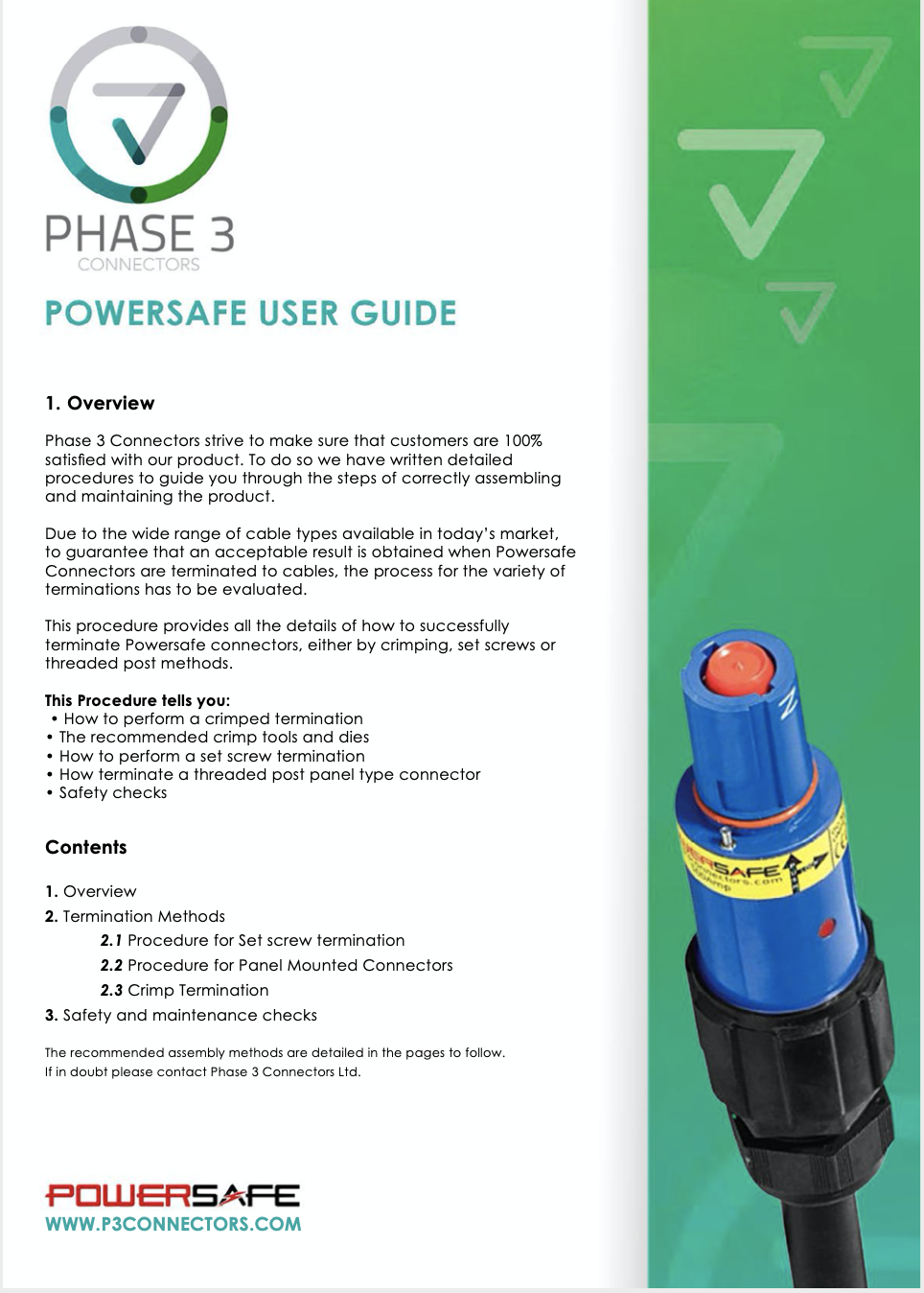 Brochures | Phase 3 Connectors | Industrial Power Connectors